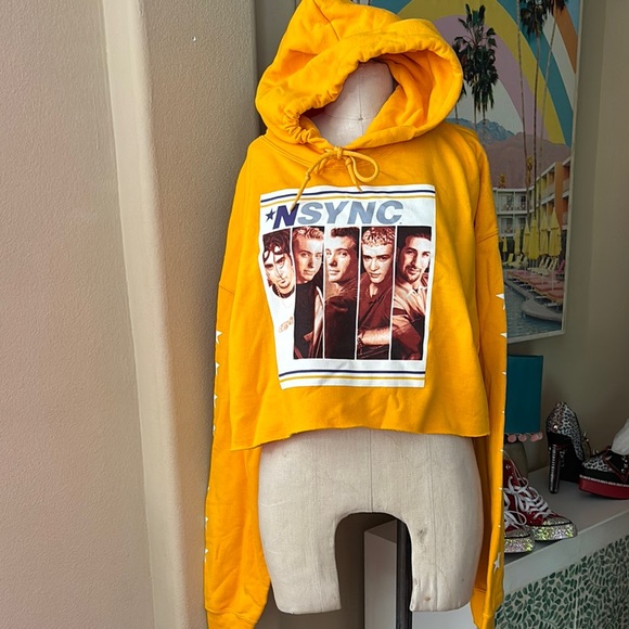 Tops | Nsync Cropped Hoodie Never Worn | Poshmark